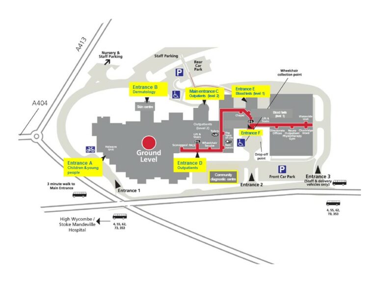 Amersham Hospital map - Buckinghamshire Healthcare NHS Trust