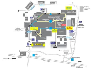 Stoke Mandeville Hospital map - Buckinghamshire Healthcare NHS Trust
